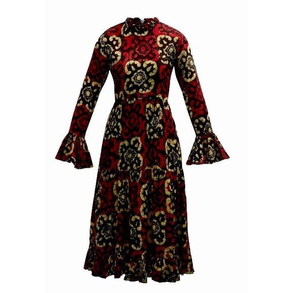 Busayo | Dresses | Busayo 585 Detola Flouncecuff Tiered Midi Dress ...